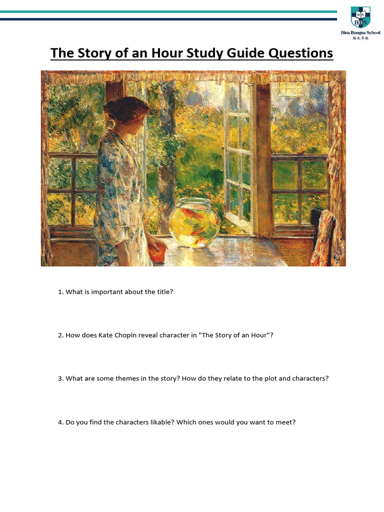 Story of An Hour Questions | PDF