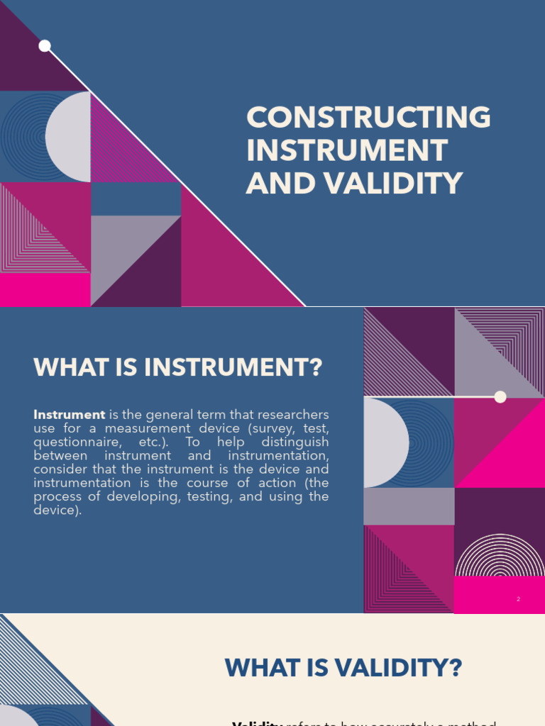 Constructing Instrument and Validity | PDF | Self-Improvement