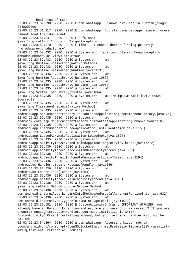 Logcat | PDF | Java (Programming Language) | Android (Operating System)
