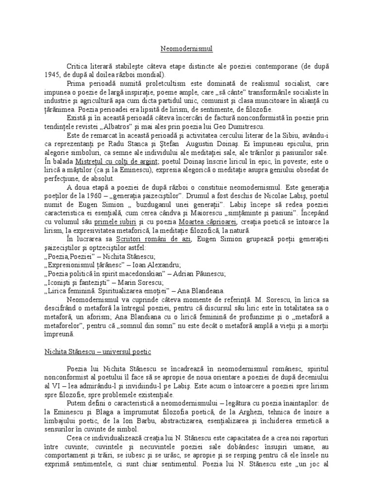 Neomodernismul | PDF