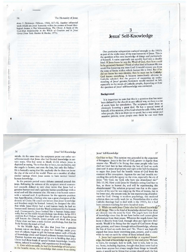 3 - Jesus Self Knowledge-2 | PDF