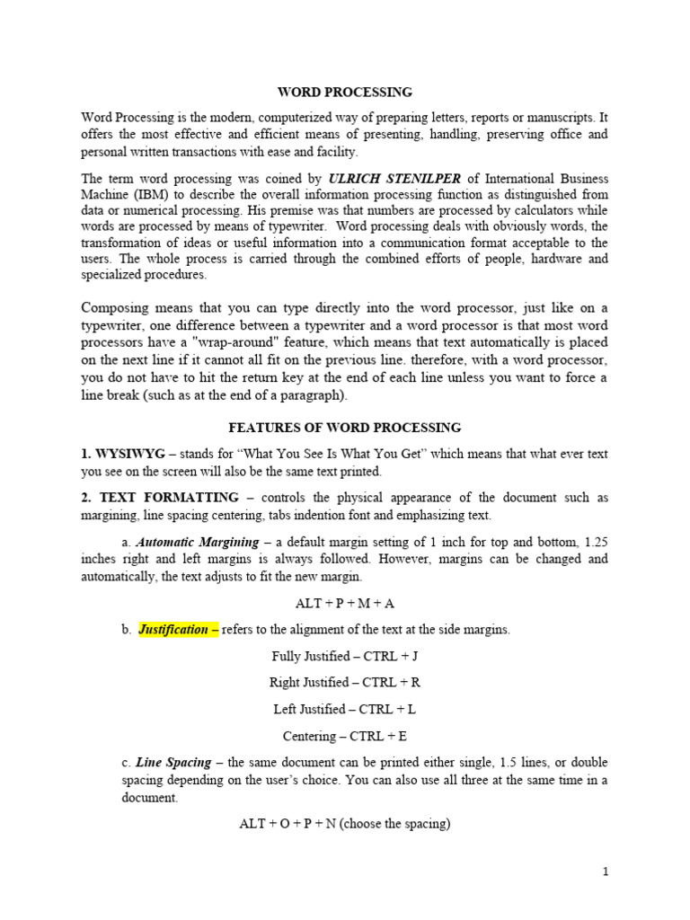 Word Processing 2023 | PDF | Word Processor | Page Layout