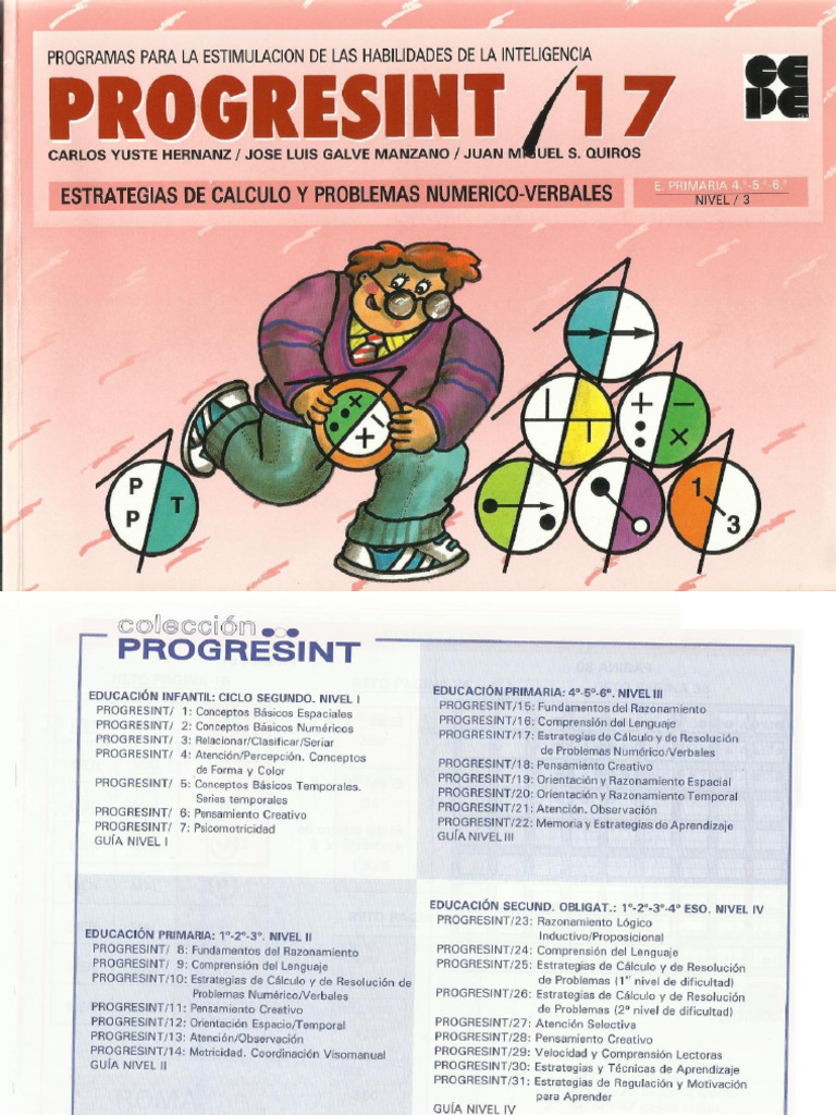PROGRESINT 17 Estrategias de Cálculo y Problemas Numeríco Verbales | PDF
