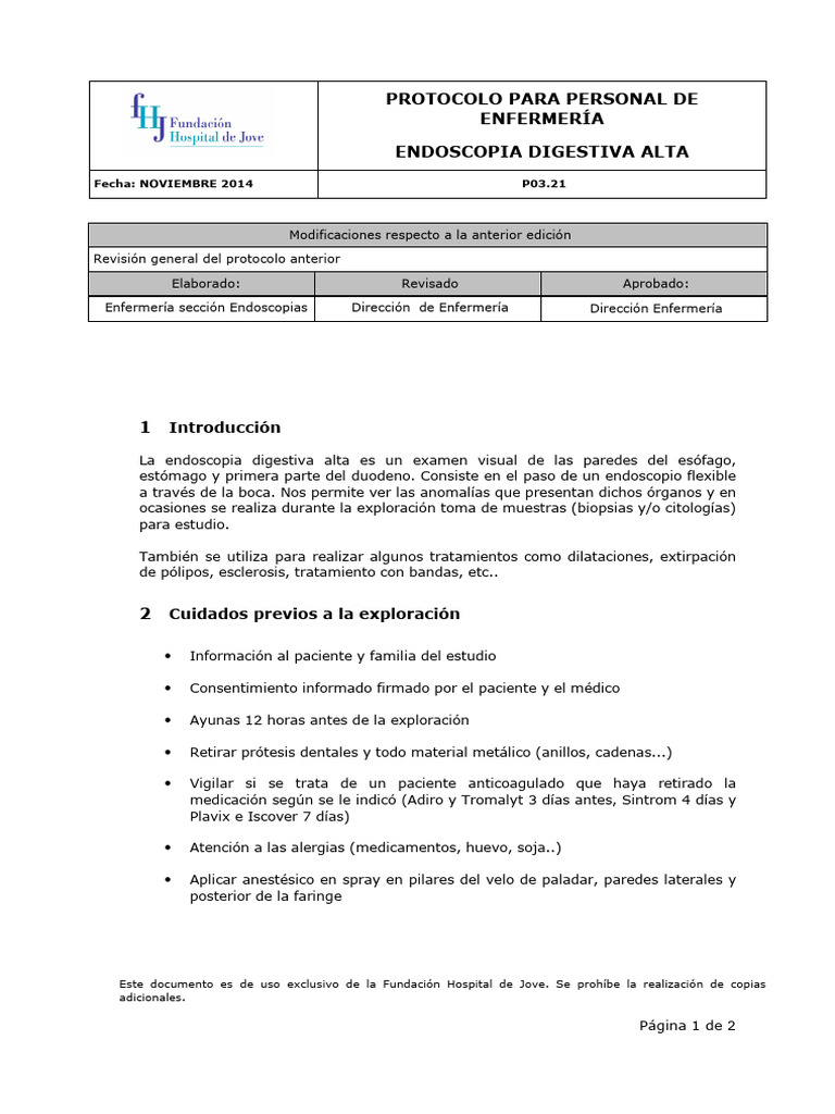 Endocopia Alta Digestiva | PDF | Tratamientos médicos | Enfermedades y ...