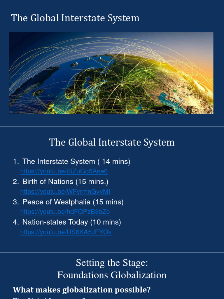 3 Interstate System Long Version | PDF | International Relations | Global Politics