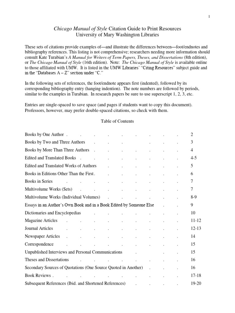 Chicago Turabian Guide | PDF