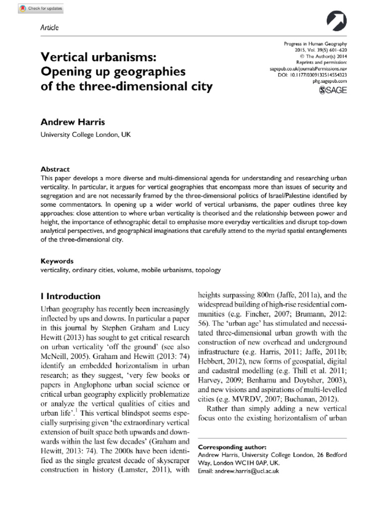 Vertical Urbanism | PDF