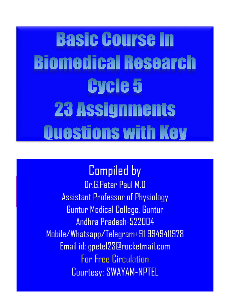 BCBR 5 All Assignments | PDF