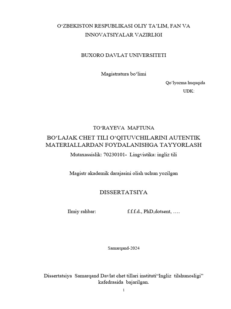 Research Paper About Authentic Materials | PDF