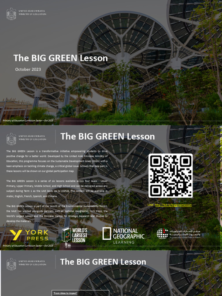 Big Green Lesson | PDF | Science & Mathematics