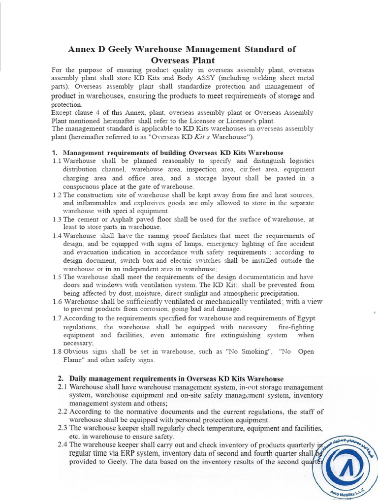 Warehouse Standards-6 | PDF | Warehouse | Pallet