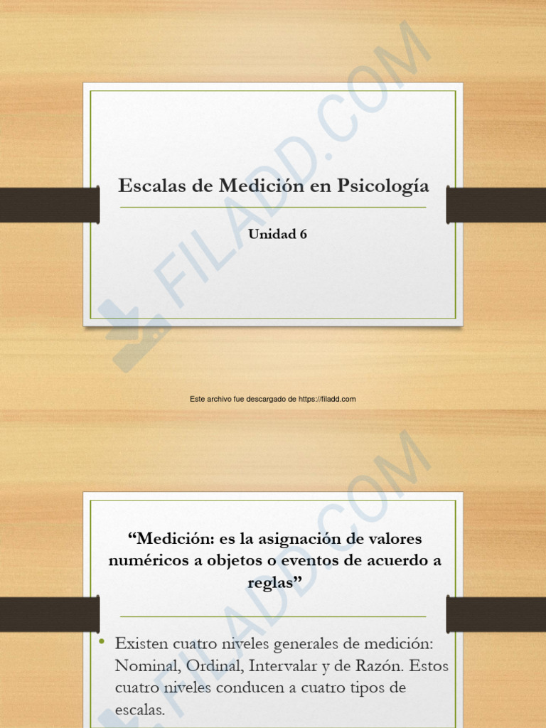 Escalas de Medicion 2020 | PDF | Nivel de medida | Metrología