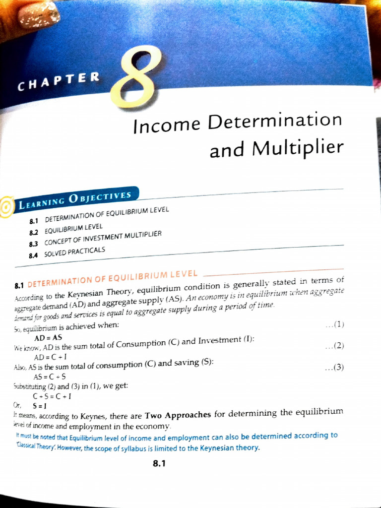 Income Determination | PDF | Full Employment | Economic Equilibrium