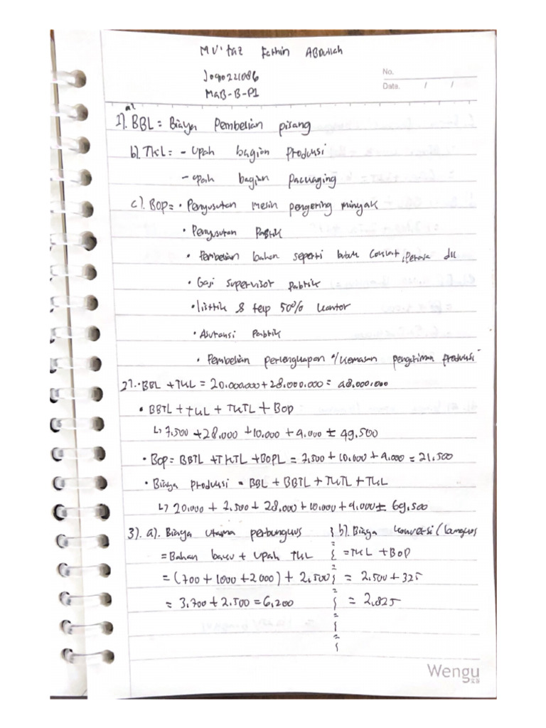 Mu'taz Fathin Abdullah - J0410221086 - MAB-BP1 - Akutansi TM 2 | PDF