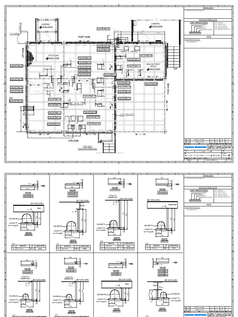 S14048-DD-570-HD-003 - Hvac Duct Support Drawing (U85 Module) 1ST Deck ...