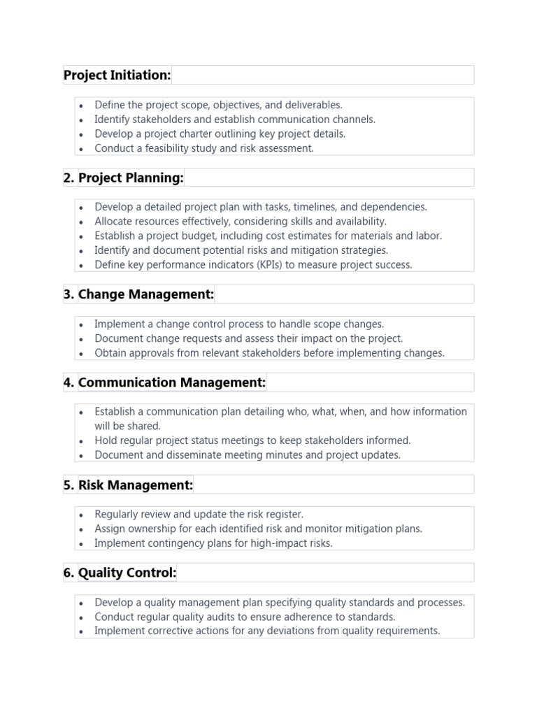 Project Initiation | PDF | Project Management | Risk
