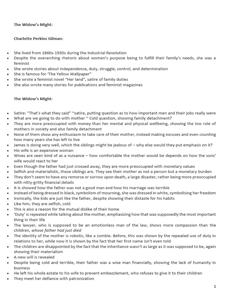 The Widow S Might Pdf