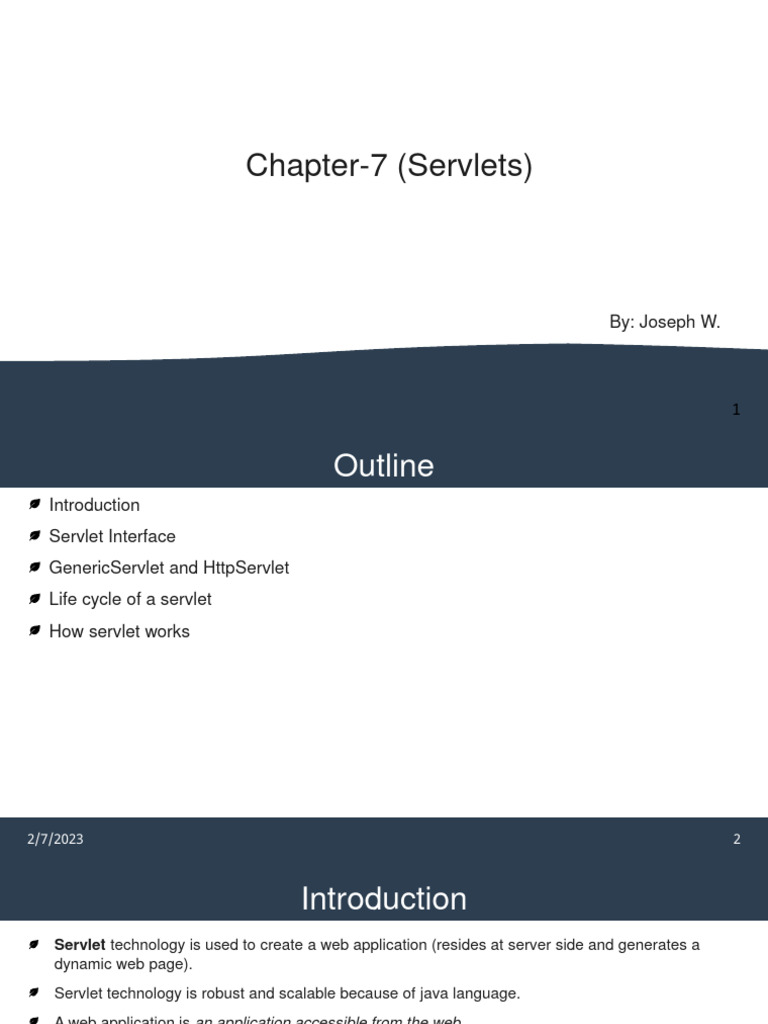 Chapter-7 (Servlets) | PDF