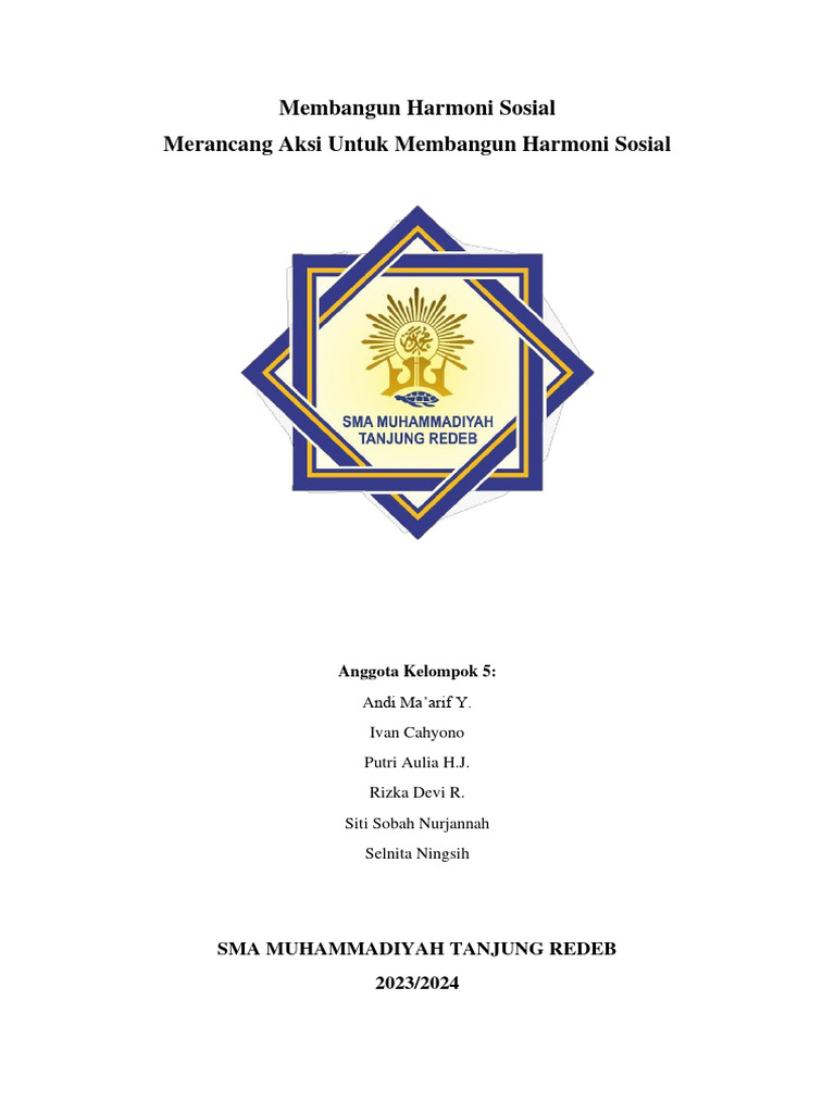 Membangun Harmoni Sosial dalam Masyarakat | PDF