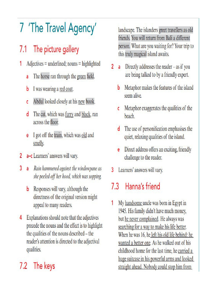 Workbook Answer Key | PDF