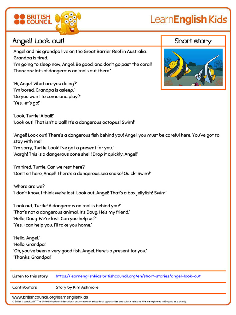 Angel! Look Out! Author LearnEnglish Kids-Compressed | PDF