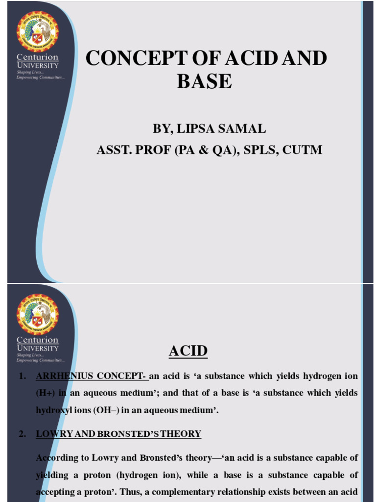 11 | PDF | Acid | Physical Chemistry