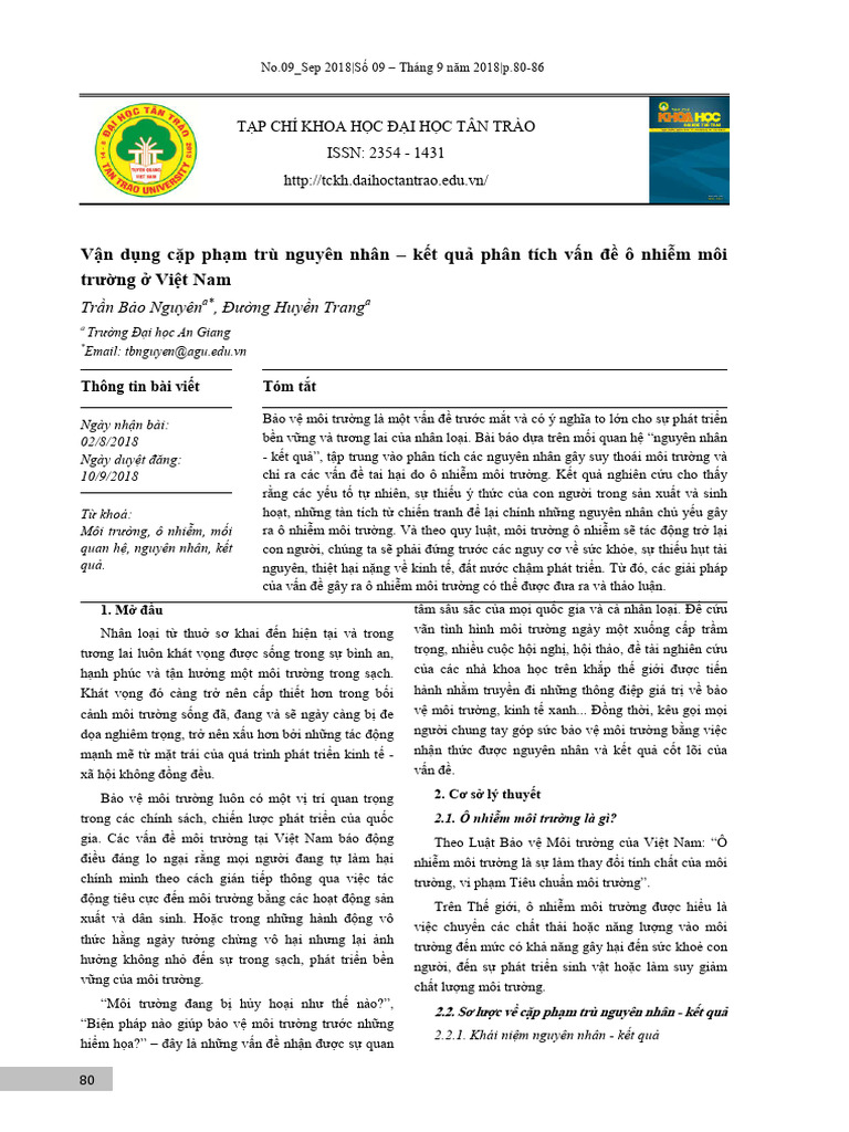 Van Dung Cap Pham Tru Nguyen Nhan - Ket Qua Phan T | PDF