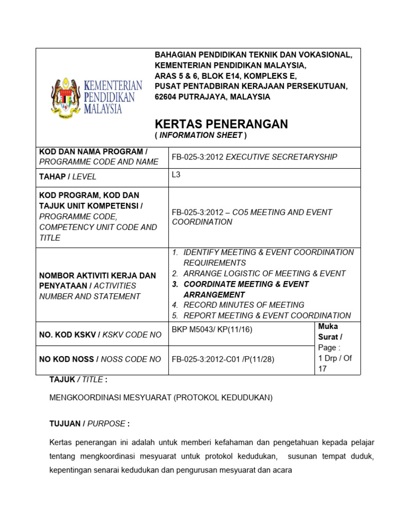 KP11 protokol kedudukan | PDF