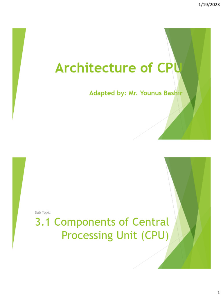3 1 Components Of Central Processing Unit Download Free Pdf Central Processing Unit