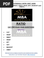 Percentages-CAT-Previous Year Questions | PDF