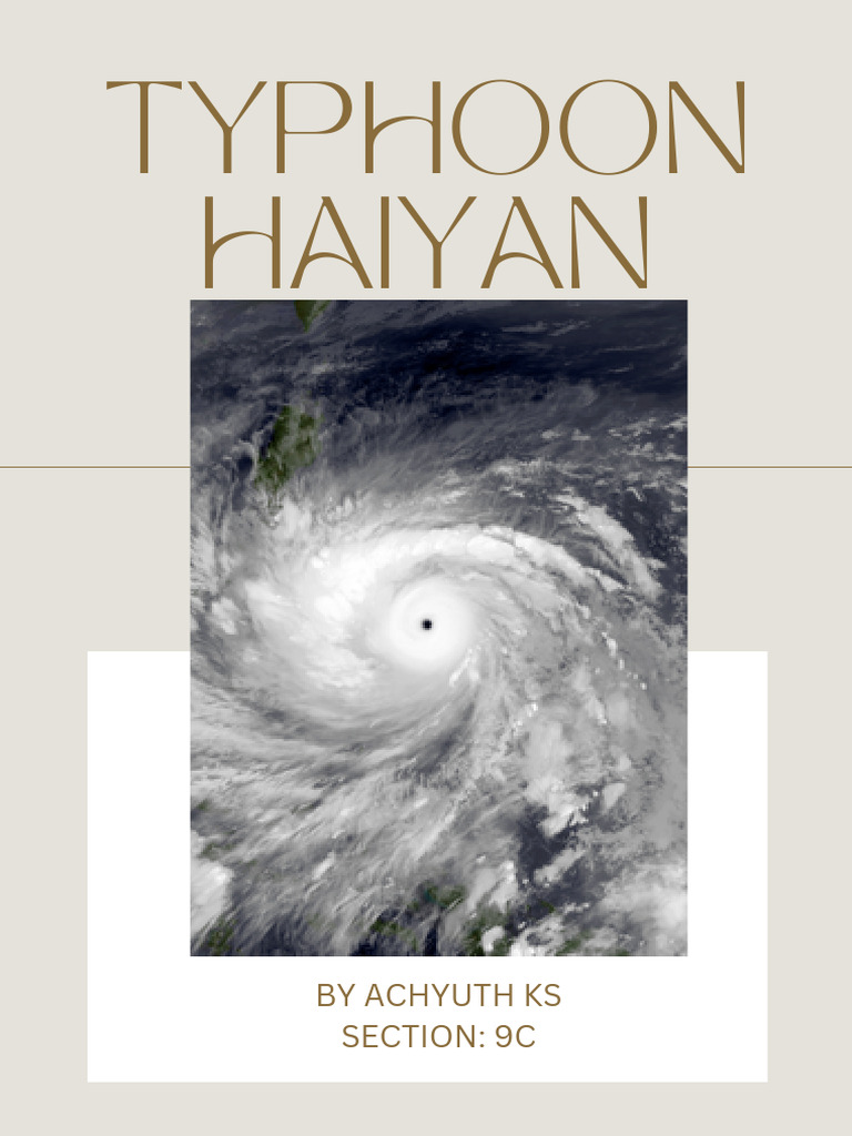 Typhoon Haiyan | PDF | Tropical Cyclones | Disasters