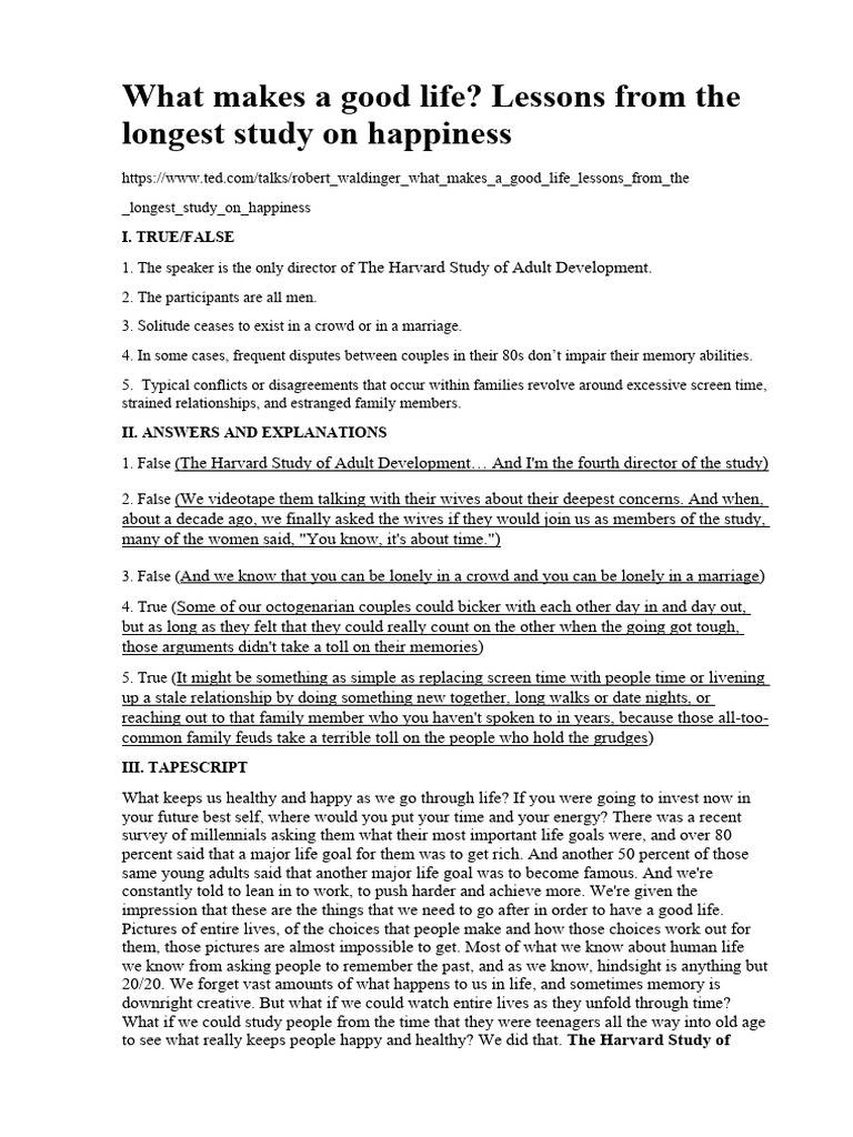 Listening TF Ted Talk | PDF | Loneliness | Psychology