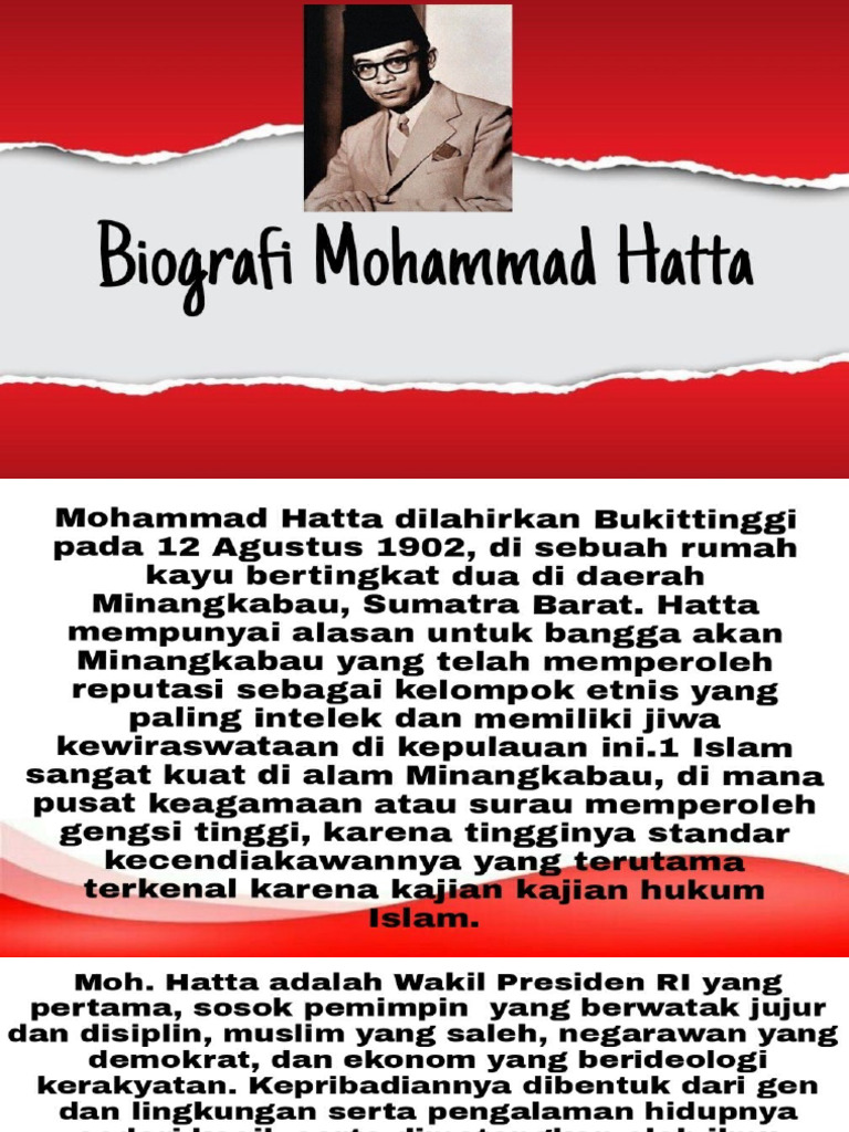 Biografi Mohammad Hatta | PDF