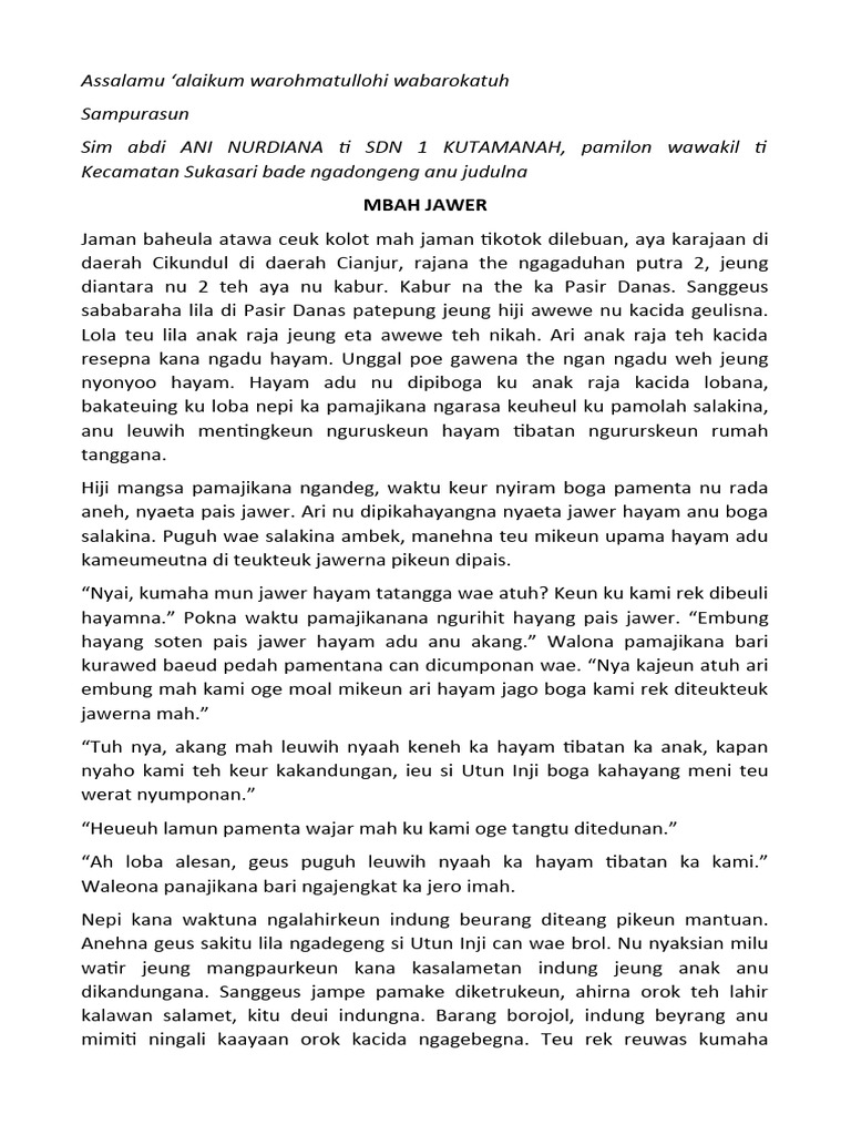 Mbah Jawer | PDF