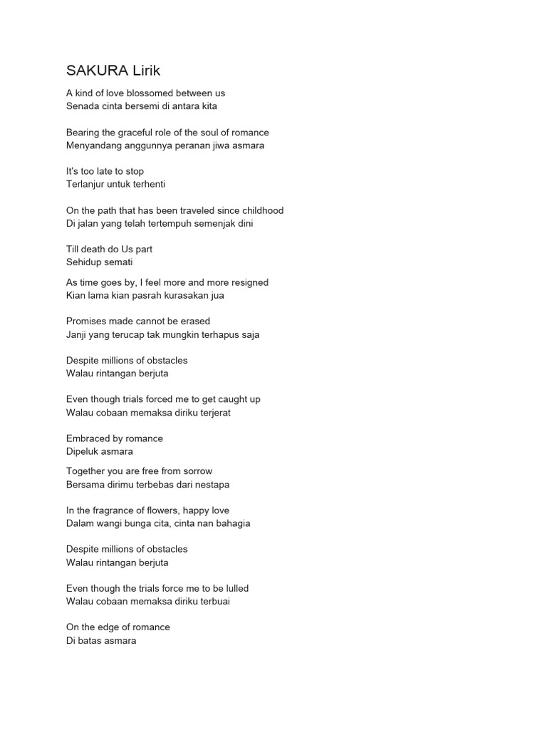 SAKURA | PDF