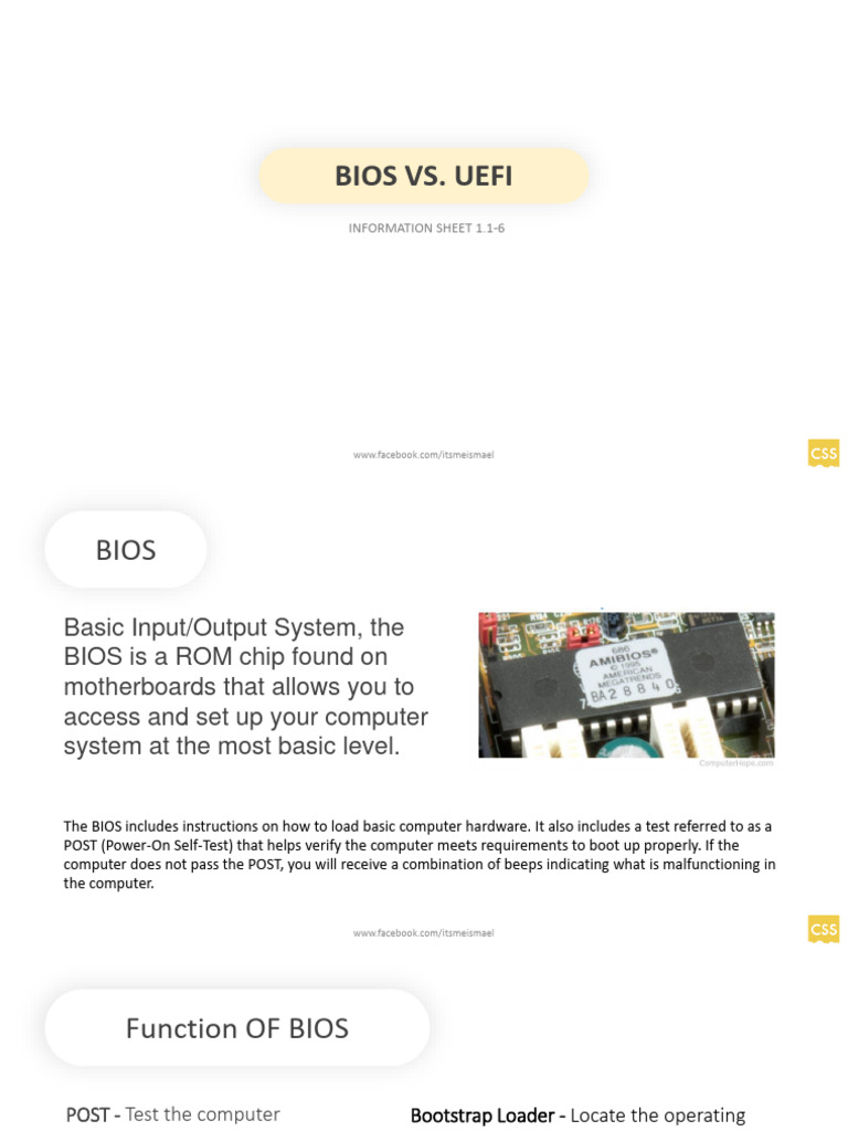 BIOS Overview: Functions and Upgrades | PDF | Computers