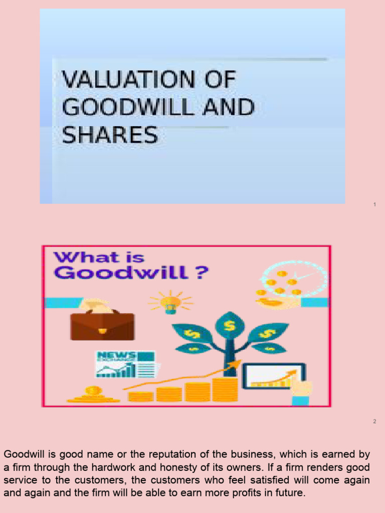 Understanding Goodwill in Business Valuation | PDF | Goodwill ...