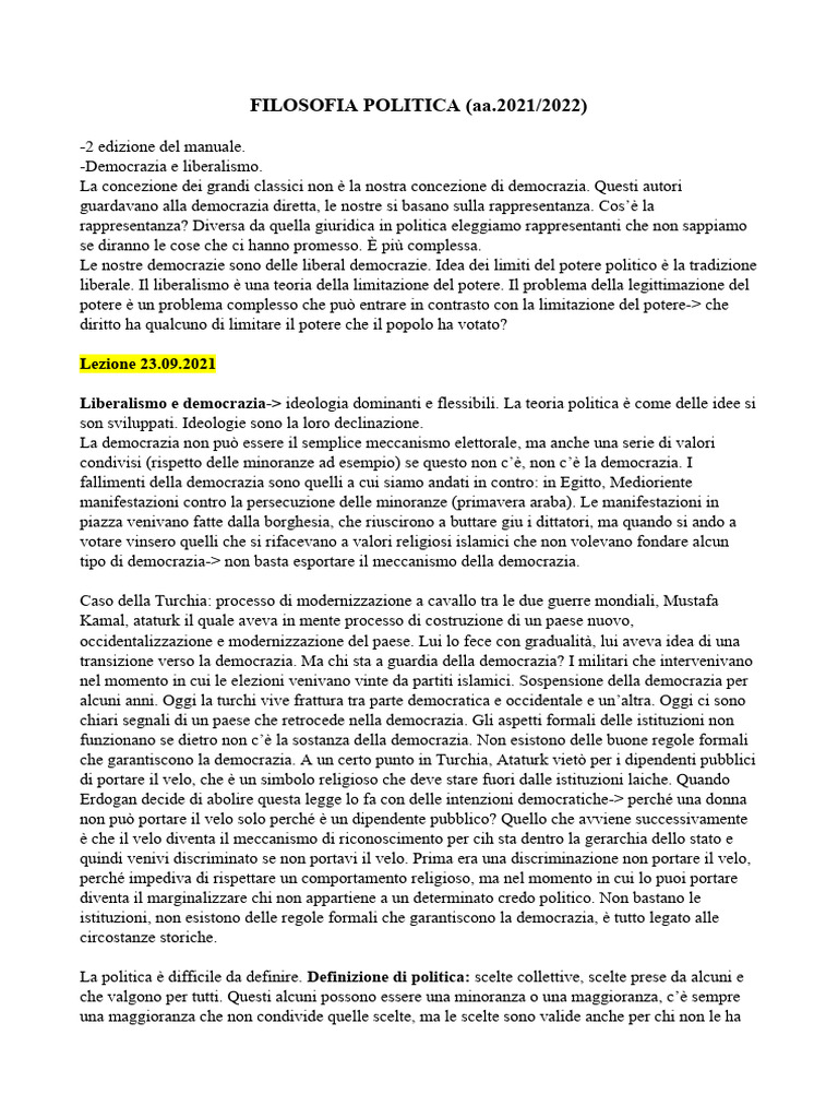 Filosofia Politica | PDF