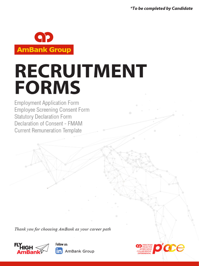 Pre-Interview Forms - For Candidate | PDF
