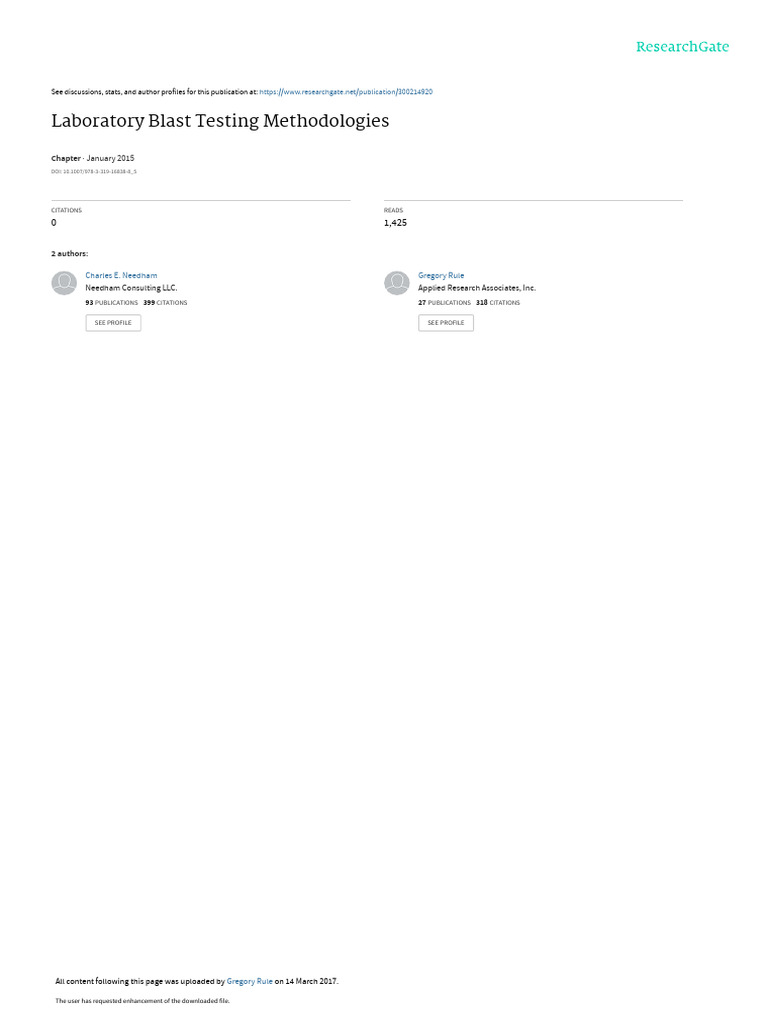 ARA ARL Blast Testing | PDF