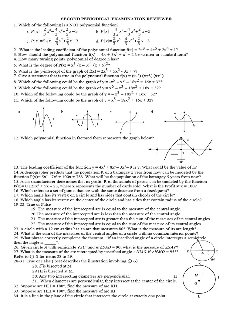 REVIEWER | PDF | Circle | Angle