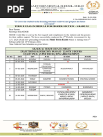 June Exam Invigilation - Timetable - G.E.T 2025 | PDF