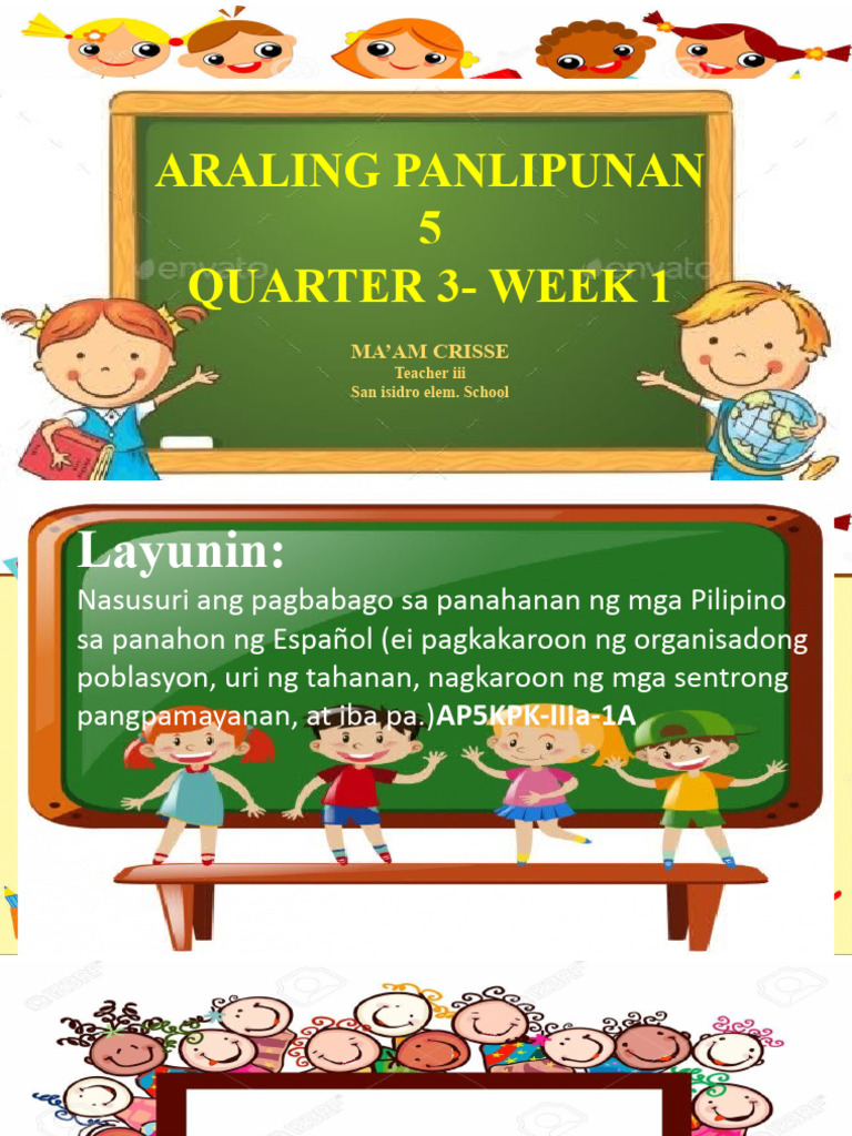 Grade 5 PPT - AP - Q3 - W1 - Day 1 | PDF
