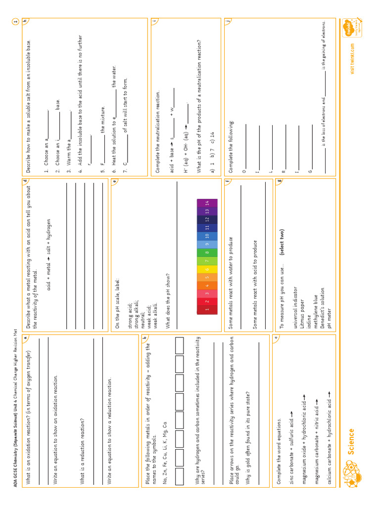 Unit 4 Revision Mat | PDF