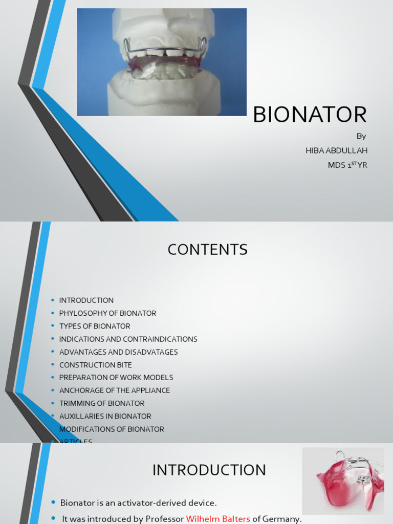 BIONATOR | PDF | Tooth | Human Anatomy