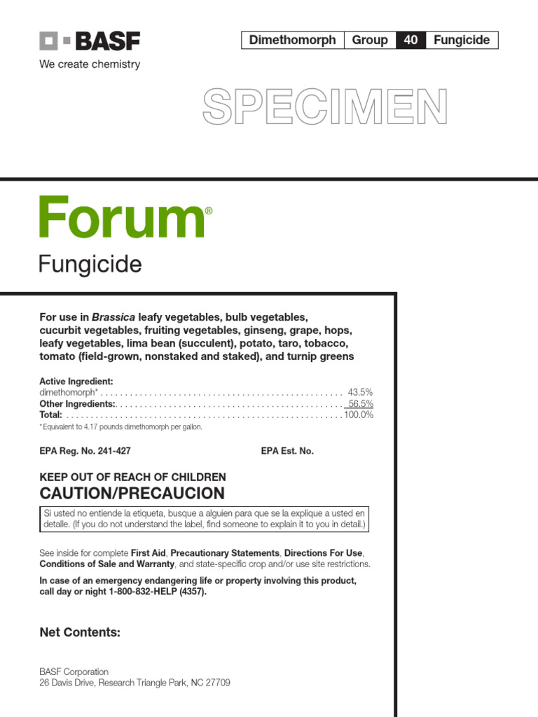 Dimethomorph Target Crop and Paste | PDF | Broccoli | Cabbage
