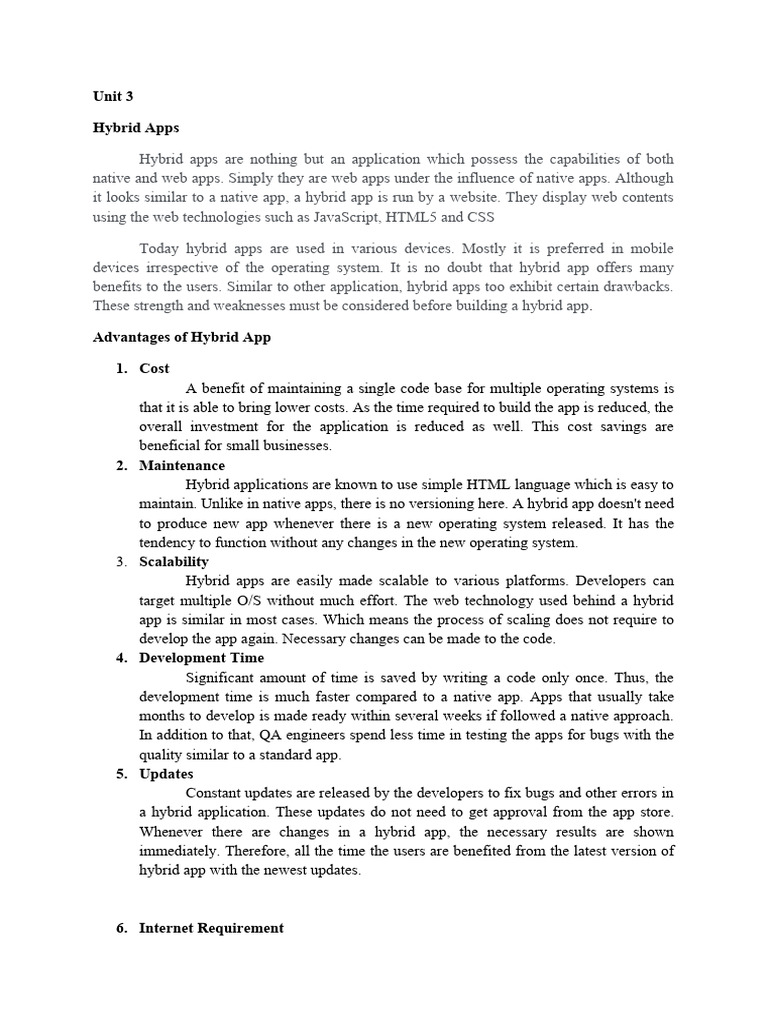 Unit 3 Aligned | PDF | Mobile App | Web Application