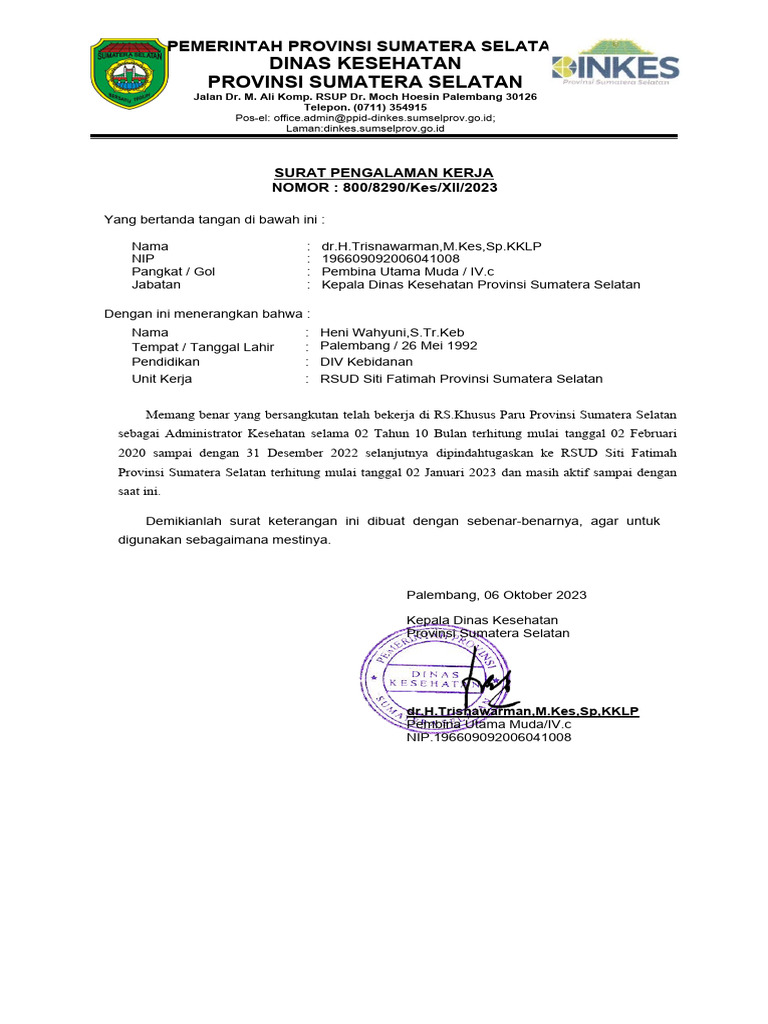 Kop Dinkes Baru | PDF | Pengembangan Diri