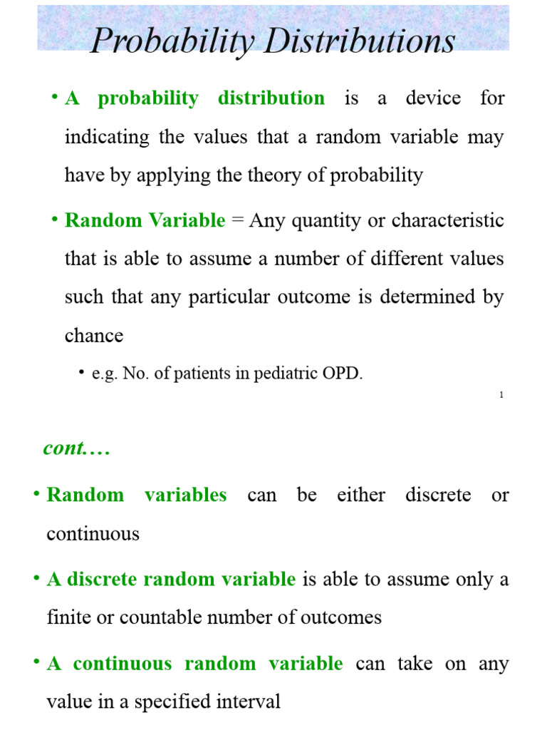 5 Probability Distributions | PDF