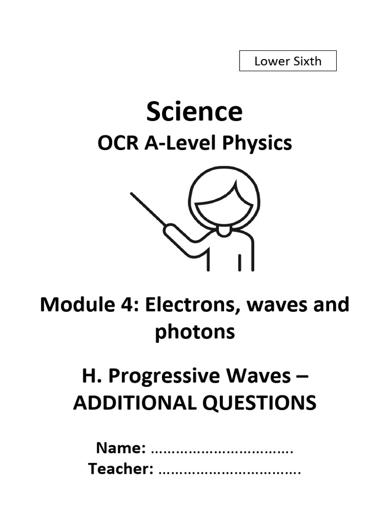 0 Progressive Waves Booklet 2022 2023 Additional Questions | PDF